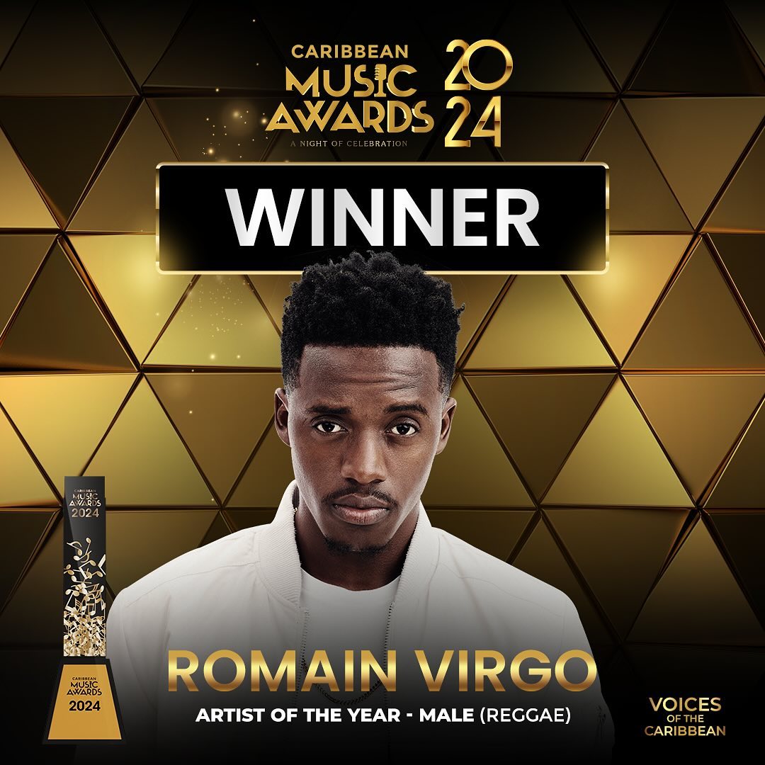 Romain Virgo Wins “Male Reggae Artist Of The Year” At 2024 Caribbean ...